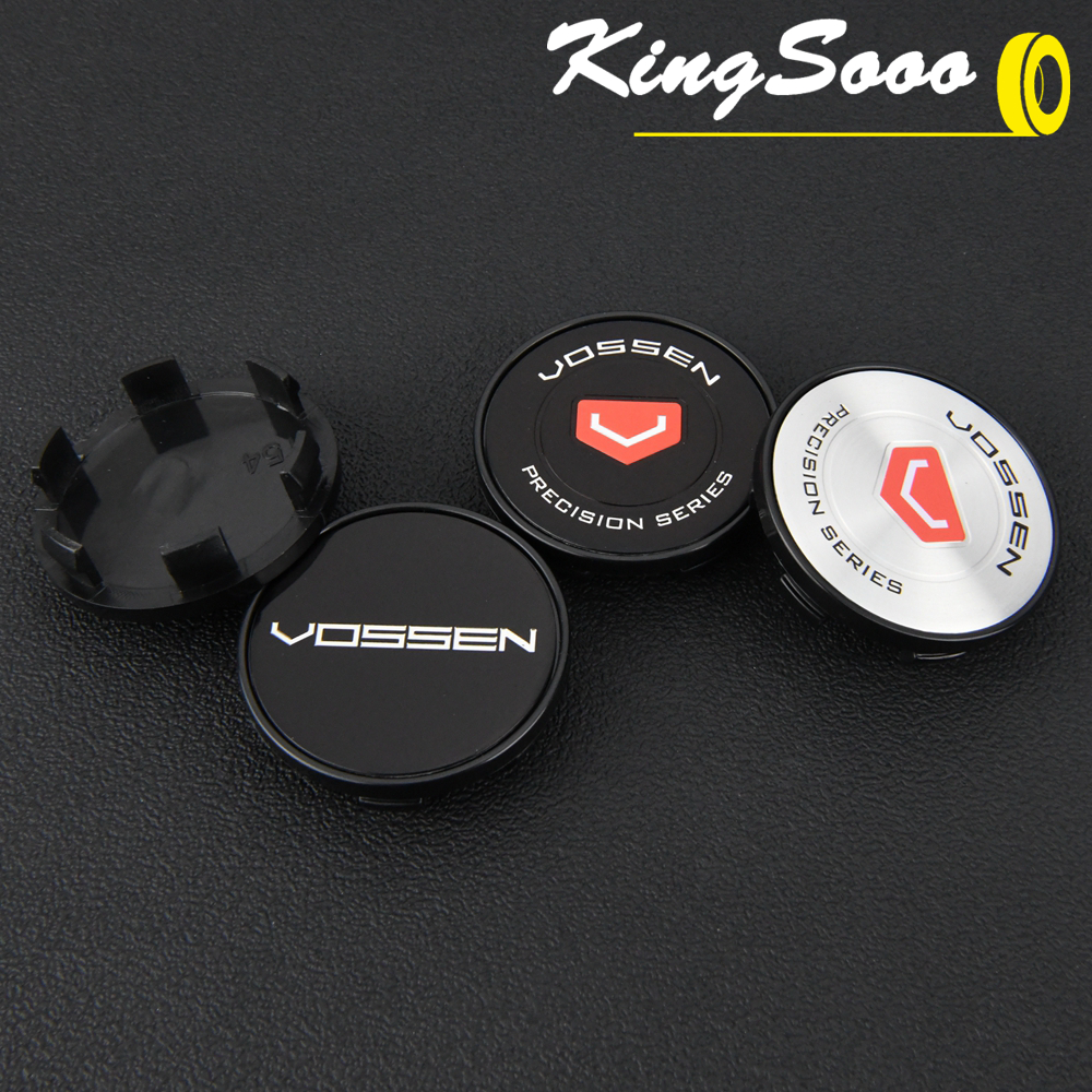 4PCS Rim Cap 54mm OD / 49mm Clip Wheel Center Cap VOSSEN Emblem Sticker ...