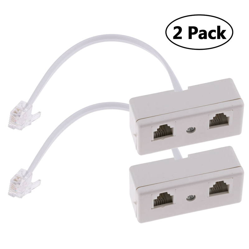 Telephone Splitters Cable Living-room Two Way Landline Telephone ...