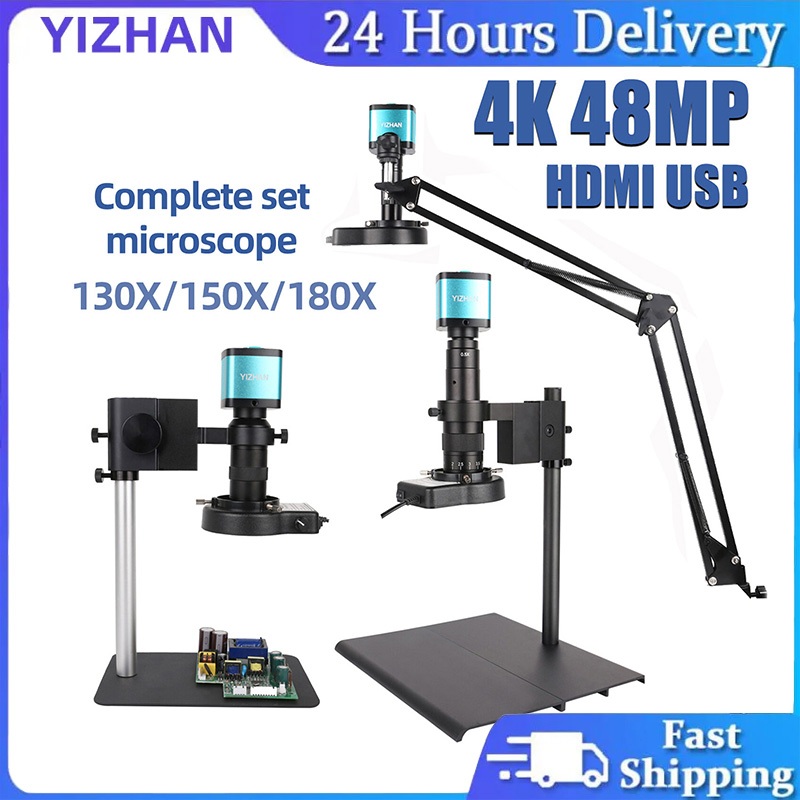 【YIZHAN】VGA 13MP 4K HDMI 48MP Camera Digital Microscope, Electronic ...