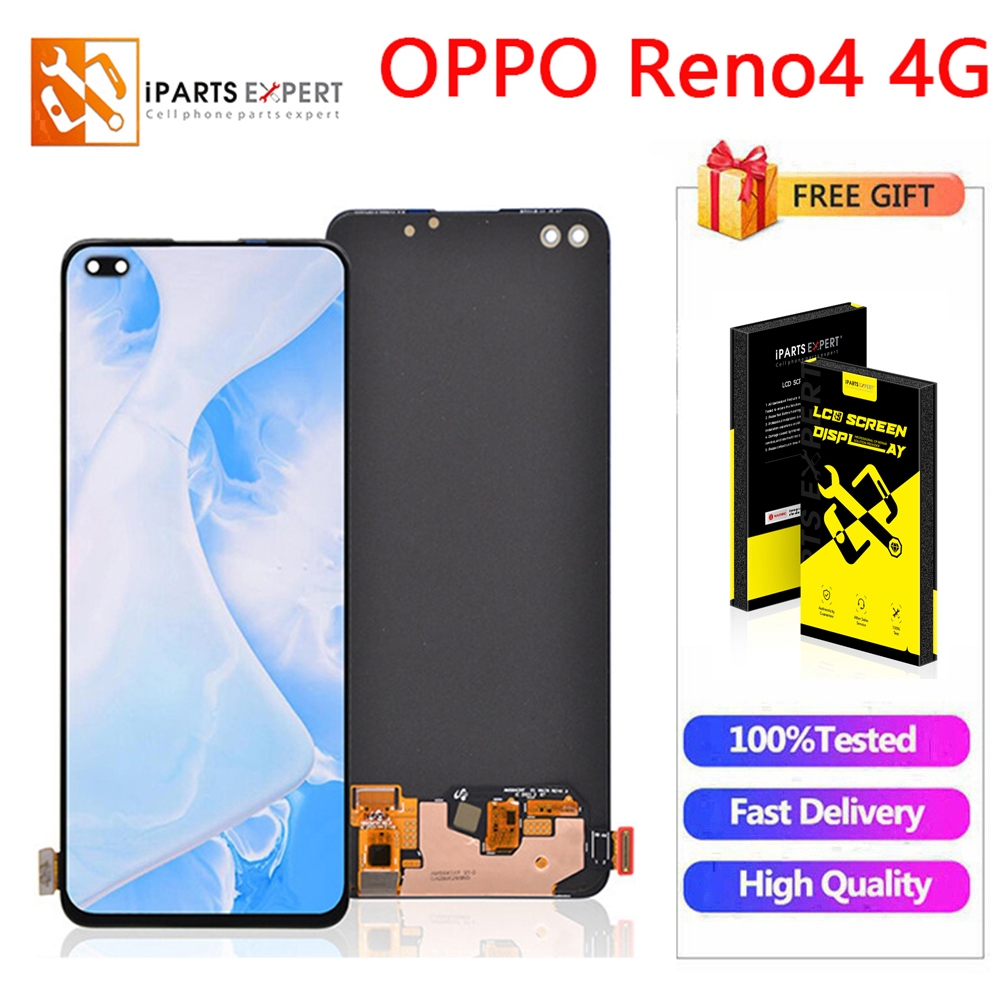 IPARTSEXPERT Amoled Original LCD For Oppo Reno 4 4G LCD Reno4 CPH2113 LCD With Frame Display ...