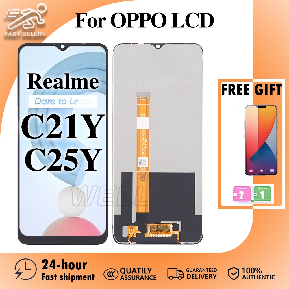 For OPPO Realme C21Y RMX3261 RMX3263 C25Y RMX3265 LCD Compatible Glass Touch Screen Digitizer ...