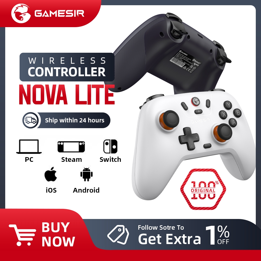 GameSir T4 Nova Lite Wireless Switch Controller Bluetooth Gamepad with ...