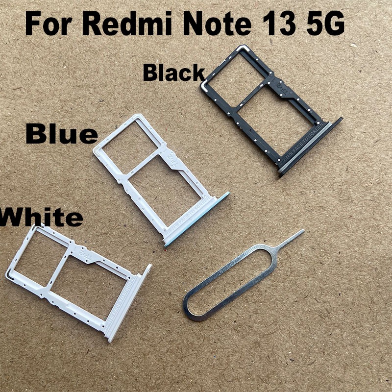 New For Xiaomi Redmi Note 13 5G Sim Card Tray Slot Holder Socket ...
