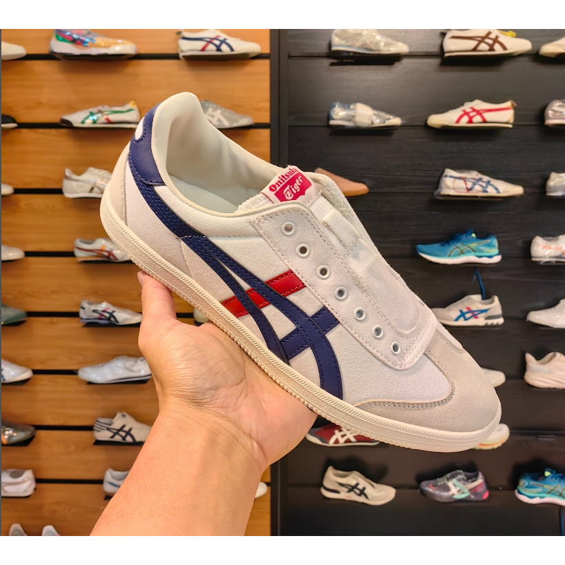 Canvas Breathable Laceless Tiger Men's Women's Unisex Sneakers Casual ...