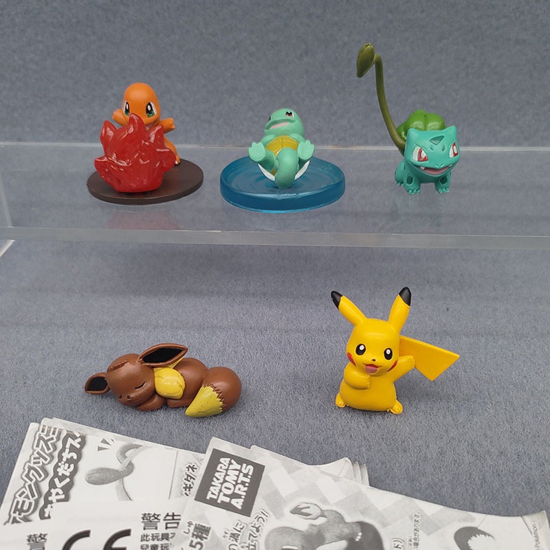5Pcs/Set 3-4cm Anime Pokemon Figure Pikachu Charmander Squirtle ...