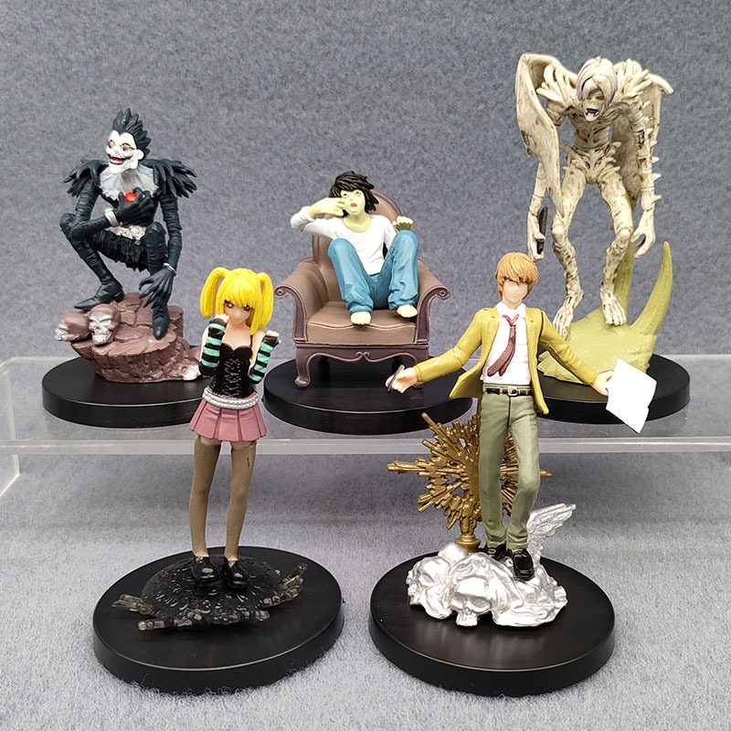 5Pcs/Set 8-12cm Anime Death Note Figure L.Lawliet Yagami Light Kira ...