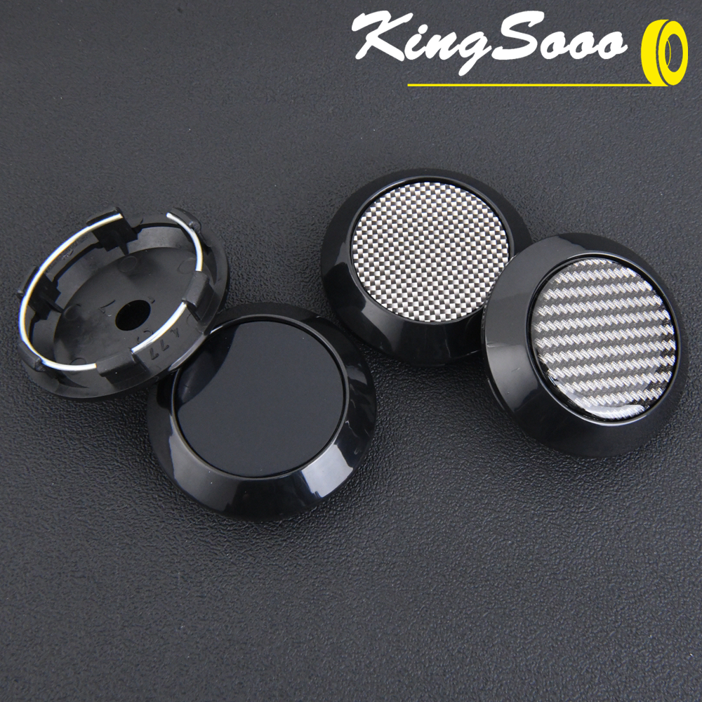 4PCS JDM Cap Sport Rim 63mm Clip Blank Emblem Sticker Wheel Center Caps ...
