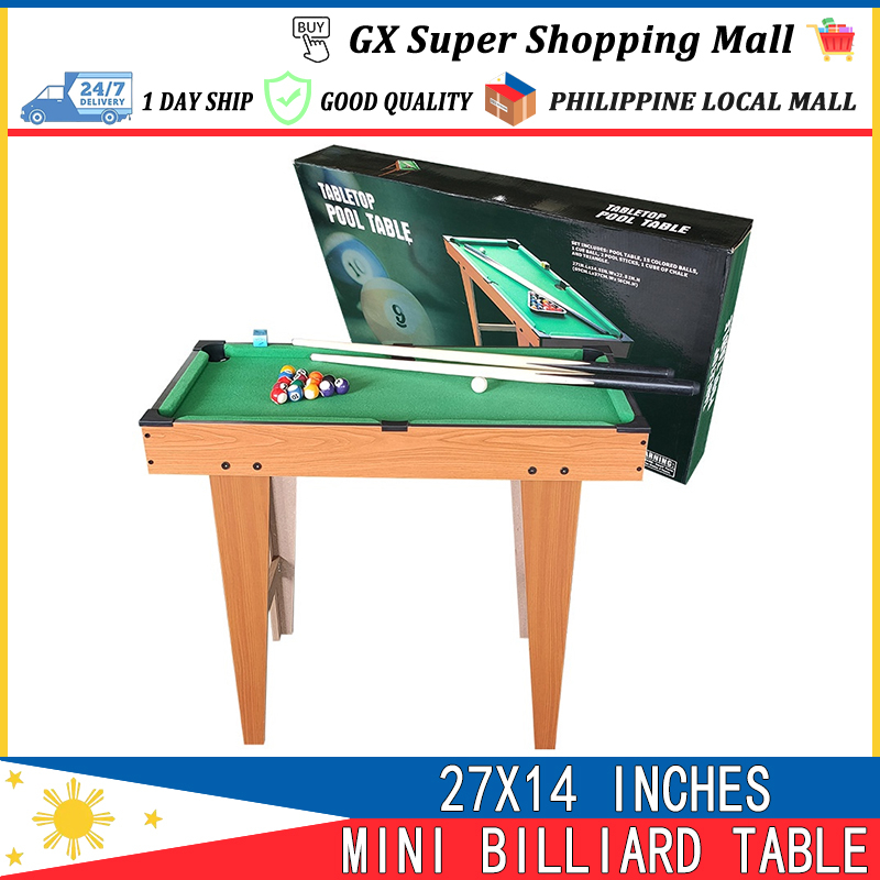 (PH)27x14 inches Mini billiard Table for Kids wooden with tall feet ...