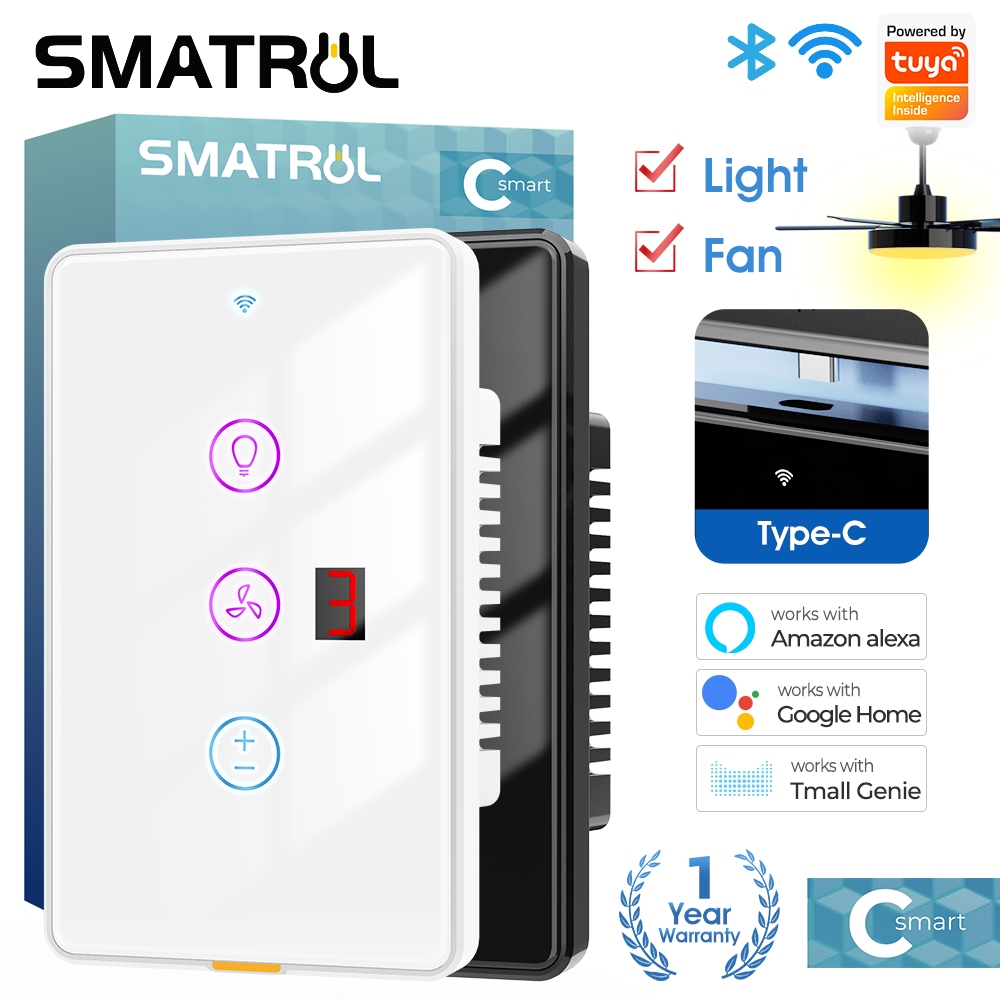 SMATRUL Tuya Smart WiFi Touch Switch Brazil Fan Light Ceiling Lamp ... SMATRUL Tuya Smart WiFi Touch Switch Brazil Fan Light Ceiling Lamp ...