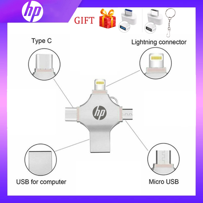 Hp USB 3.0 Four-in-One Flash Memory Driver 1TB 512GB 256GB 128GB 64GB ...