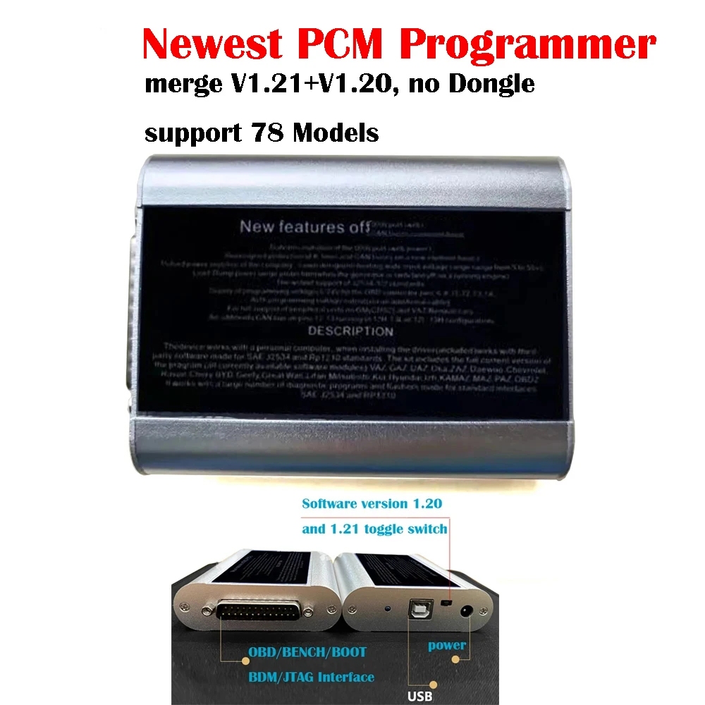 ⭐2024 PCM Programmer No Dongle Version V1.21+V1.20 Support 78 Models ...