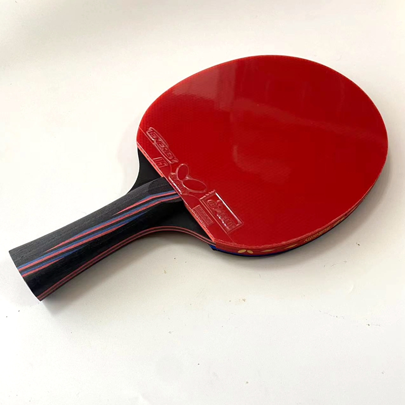 Professional Carbo Table Tennis Racket Flared Long Handle Ping Pong Bat With Double Face Pimples ...