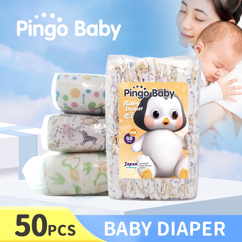 Korean Pingo Baby Diaper 50PCS Disposable Diaper Tape Diaper Pants ...