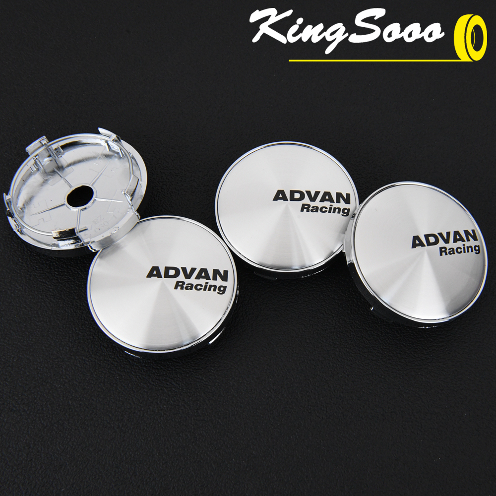 4PCS Rim Cap 60mm OD / 55mm Clip Wheel Center Cap ADVAN Racing Emblem ...