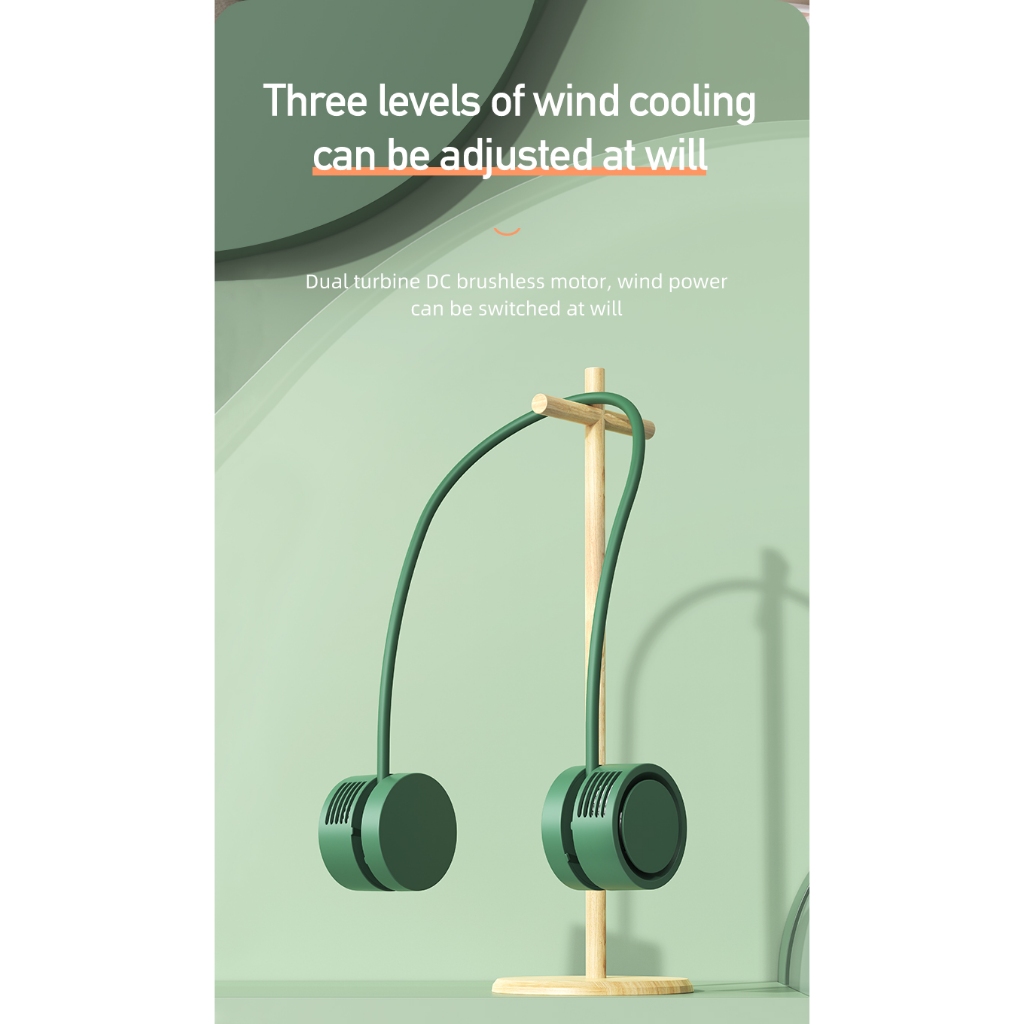 Mini Portable Neck Fan Bladeless Usb Rechargeable Essential OIL Fan ...