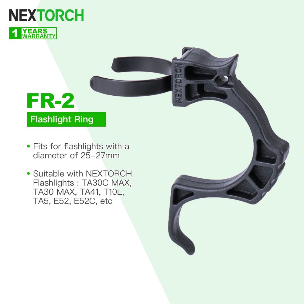 NEXTORCH FR-2 Tactical Flashlight Ring, Compatible with Torch with A ...