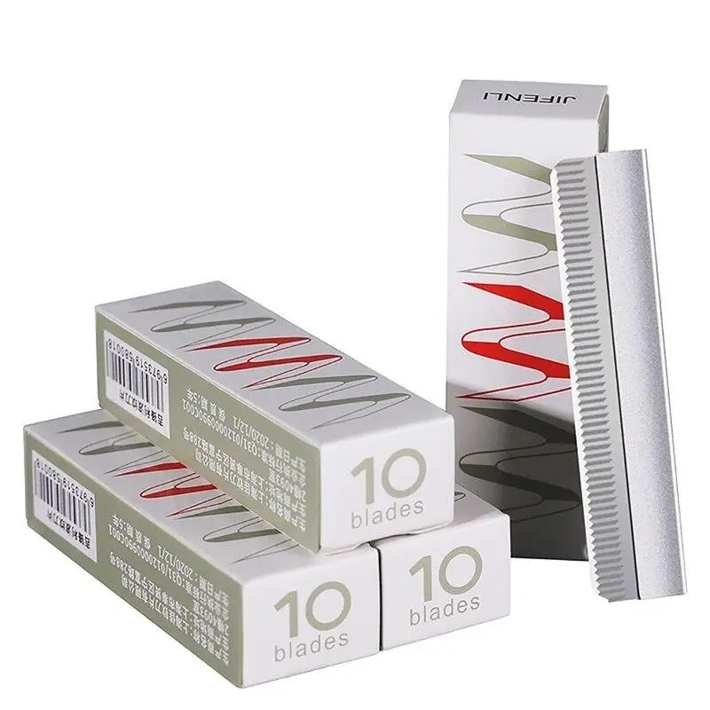 10Pcs/Set Eyebrow Trimming Blades Stainless Steel Mini Razor ...