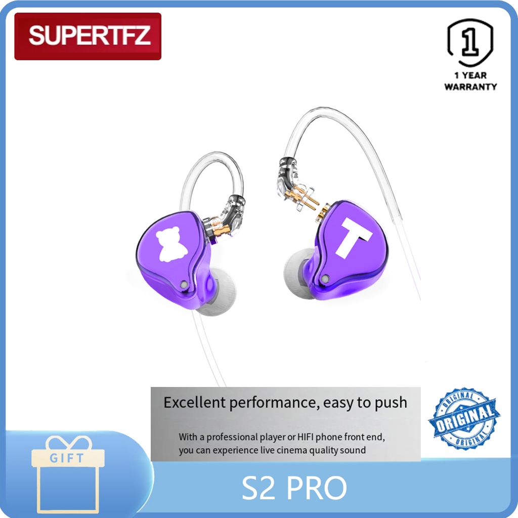 SUPERTFZ TFZ S2PRO High sound quality HIFI in ear headphones | Shopee ...
