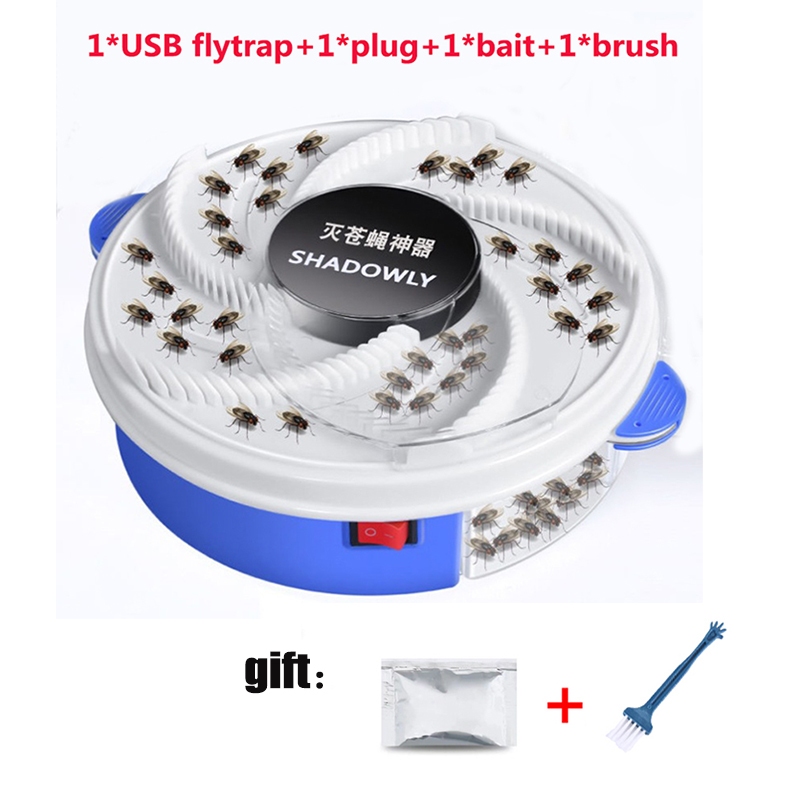 Electric Fly Trap Automatic Fly Trap Machine Catch Fly Bait | Shopee ...