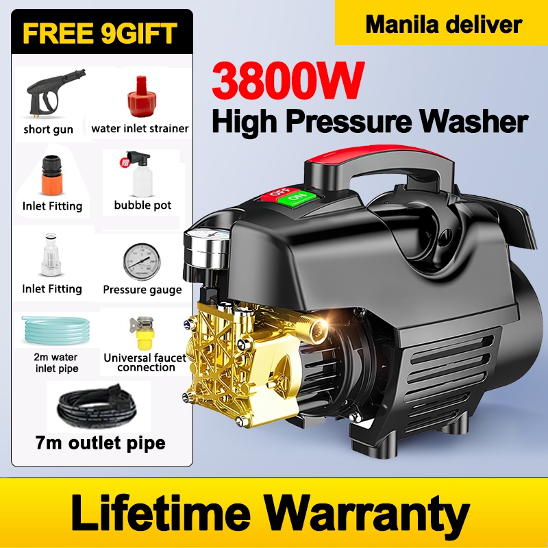 【Lifetime warranty 】3800W High Pressure Washer High Quality Portable ...
