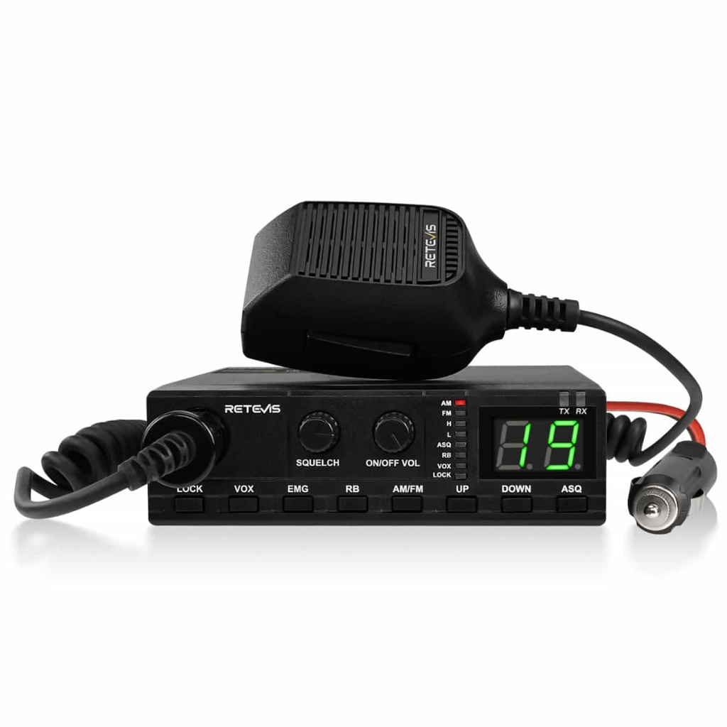 Retevis MB2 AM/FM 4W CB Radio VOX 26.965-27.405MHz LED Display ...