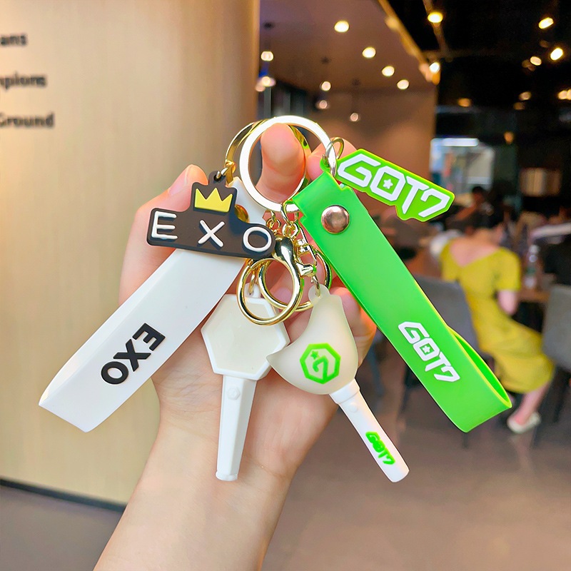 Popular Korean Group Blackpink BTS EXO Support Hammer Keychain Korean ...