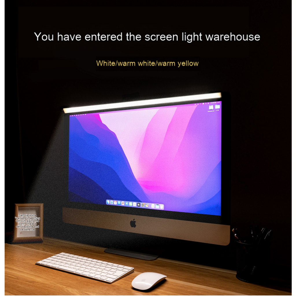 10w 61cm Screen Bar Dimmable with 3 Light Modes Bar Lamp Screenbar ...