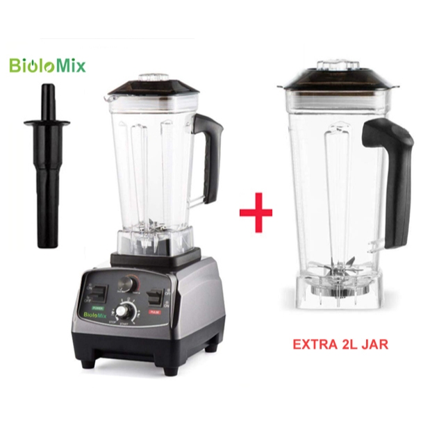 BioloMix 3HP 2200W Heavy Duty Commercial Grade Timer Blender Mixer ...