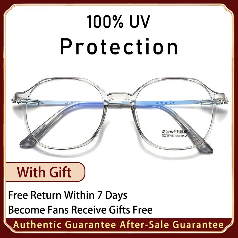 Anti Radiation Eye Glasses For Women Replacable Lens Unisex Resist ...