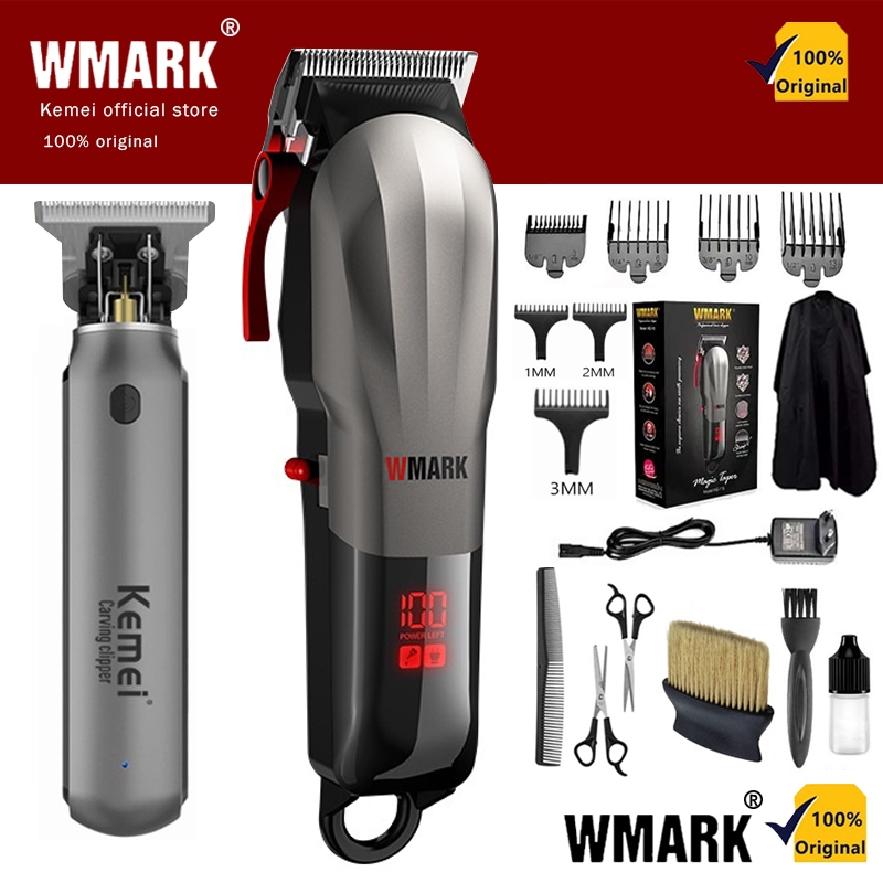 WMARK Rechargeable Electric Hair Clippers Cordless Shaver Machine ...