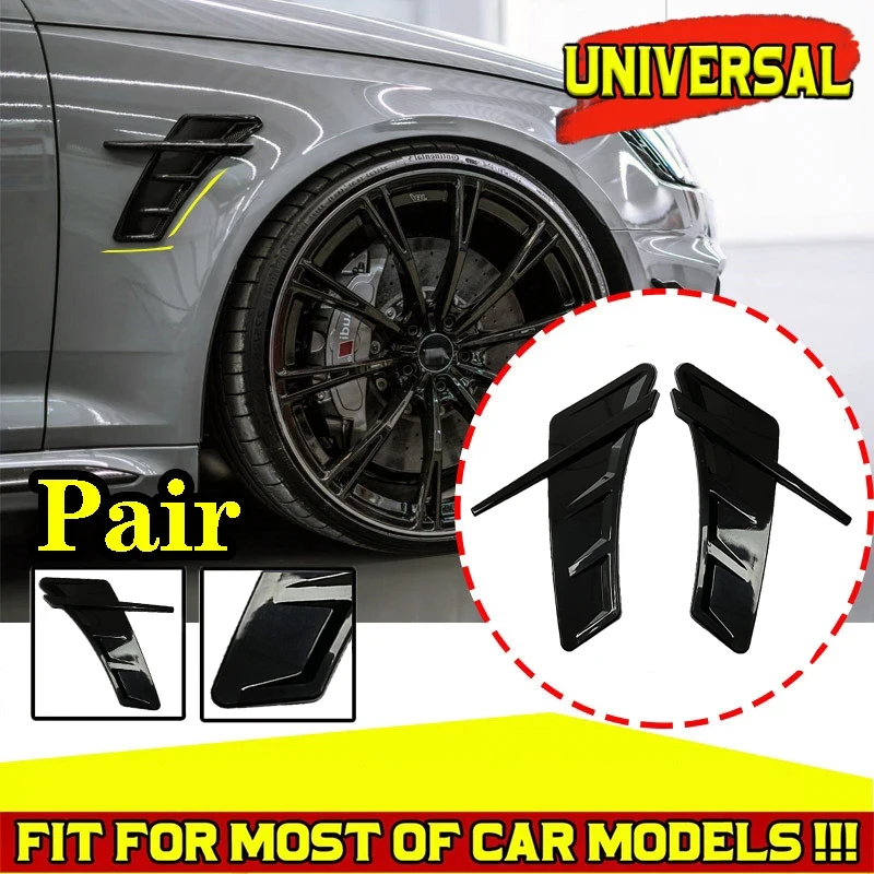 TPU Fender Vent Trim Cover Car Side Spoiler Air Outlet Air Intake For ...