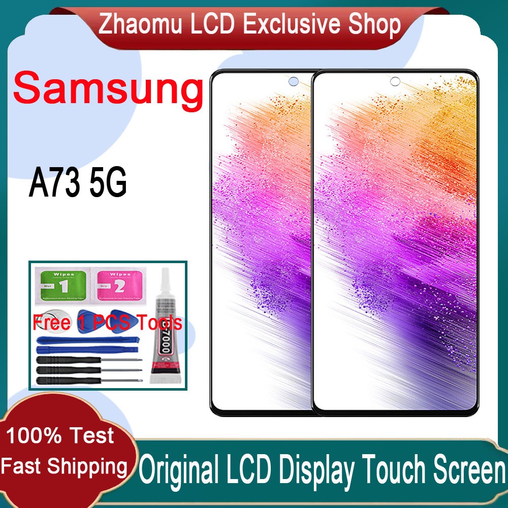 For Samsung Galaxy A73 5G LCD Display Touch Screen With Frame ...