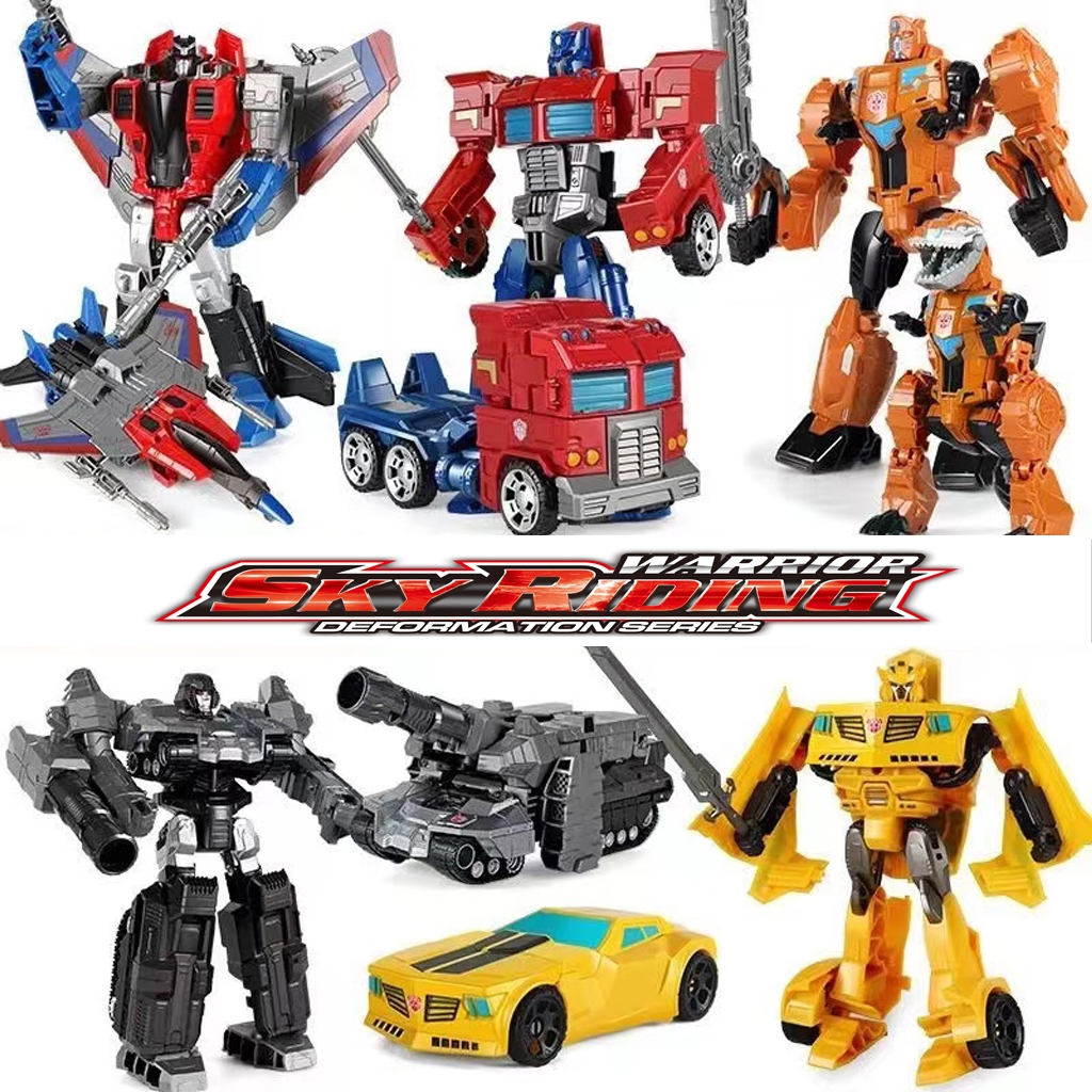 Transformers toy Optimus Prime Bumblebee tank dinosaur fighter shape ...