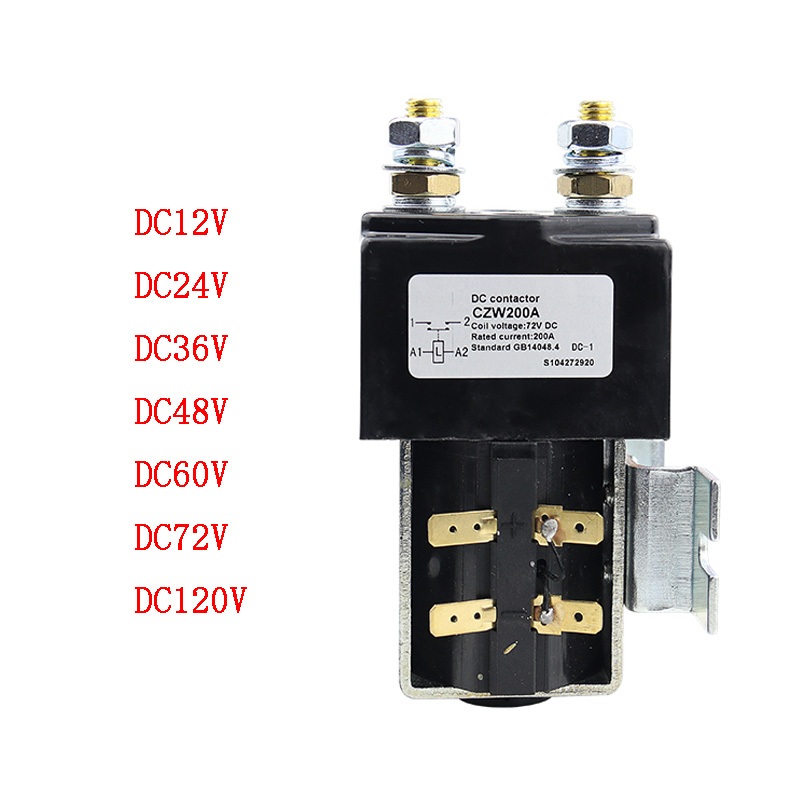 Contactor CZW200A Power DC Relay 12V 24V 36V 48V 60V 72V 120V for Car ...