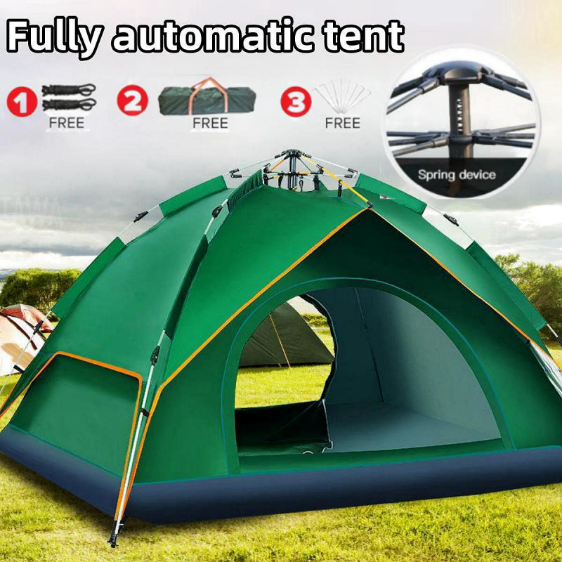4-5 Person 2m*2m Fully Automatic Tent Outdoor Foldable Camping Auto ...