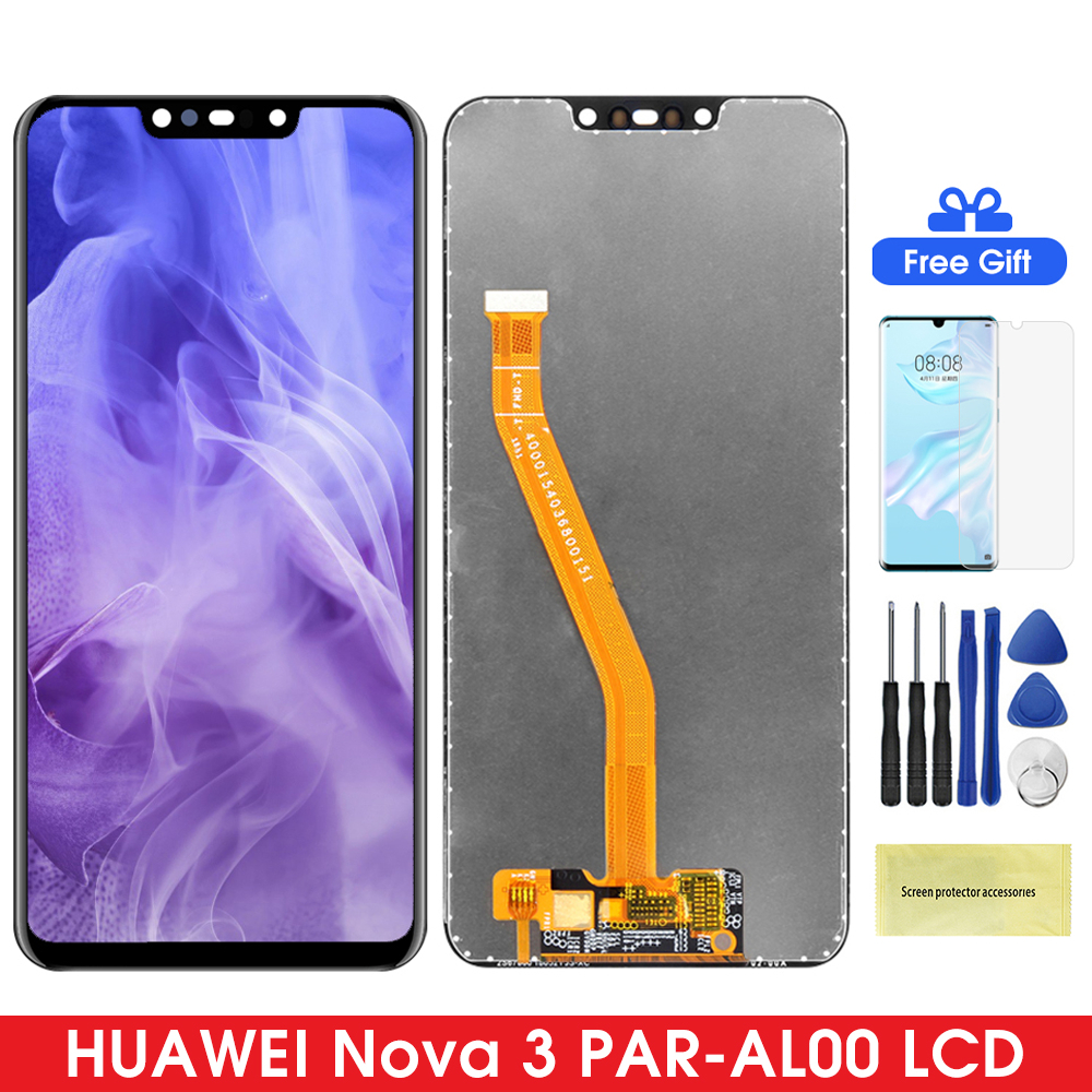 For Huawei Nova 3/nova 3i/nova 3e LCD Display Touch Screen PAR LX1 LX9 ...