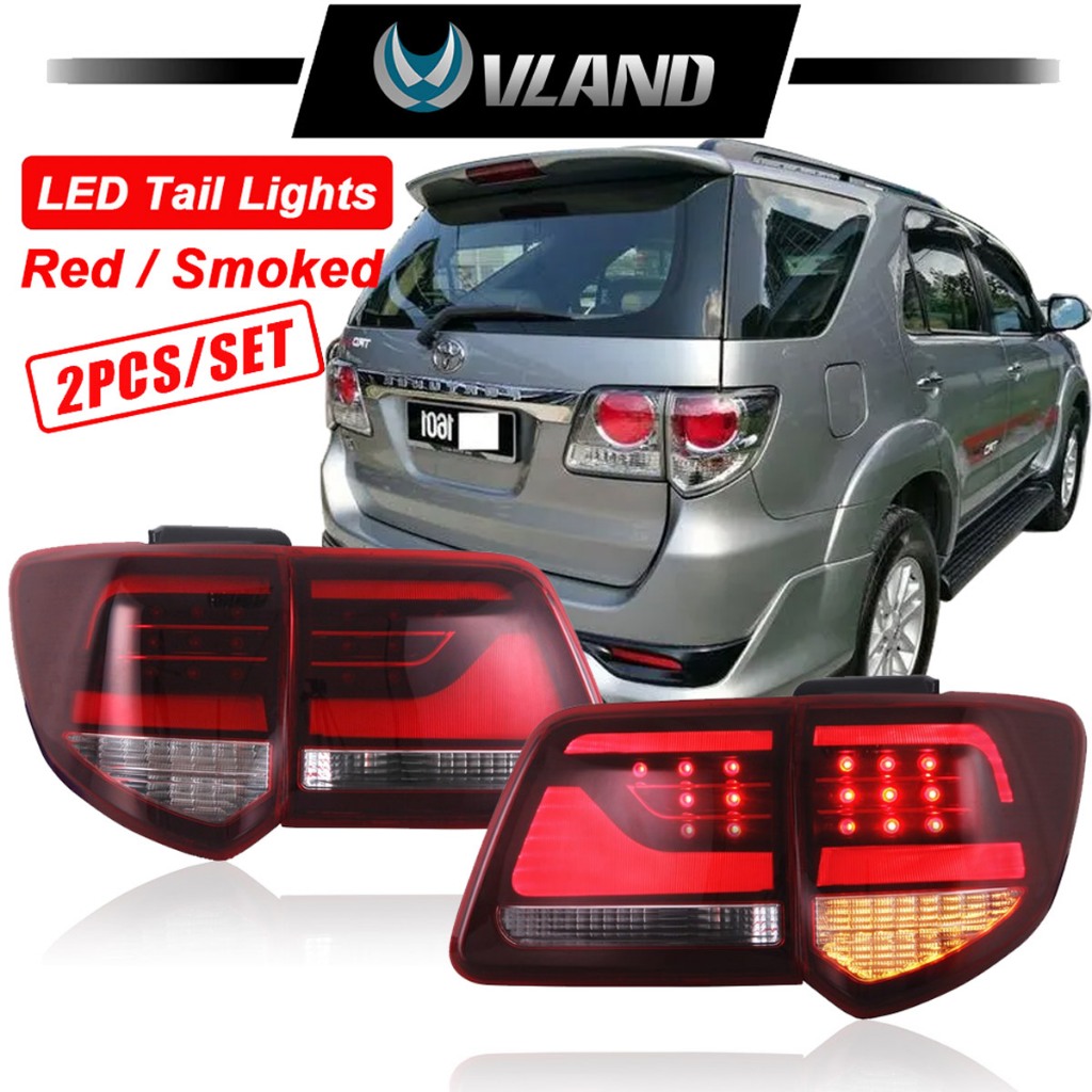 Toyota Fortuner LED Light Bar Tail Lamp w/ Turn Signal Sequential ...