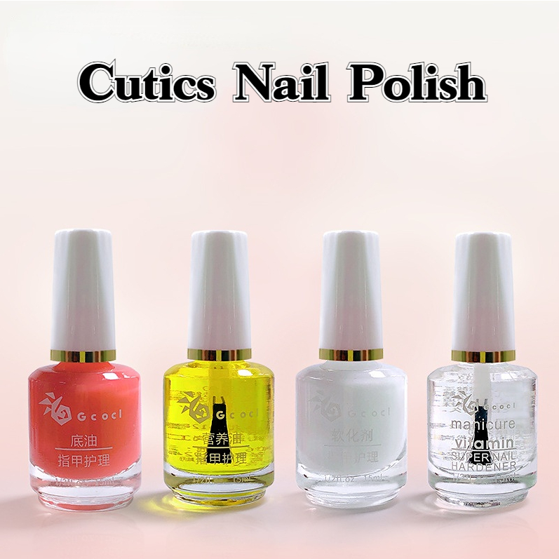 Cutics Nail Polish Base Coat Top Coat Cuticle Softener Dryer Nail Care ...