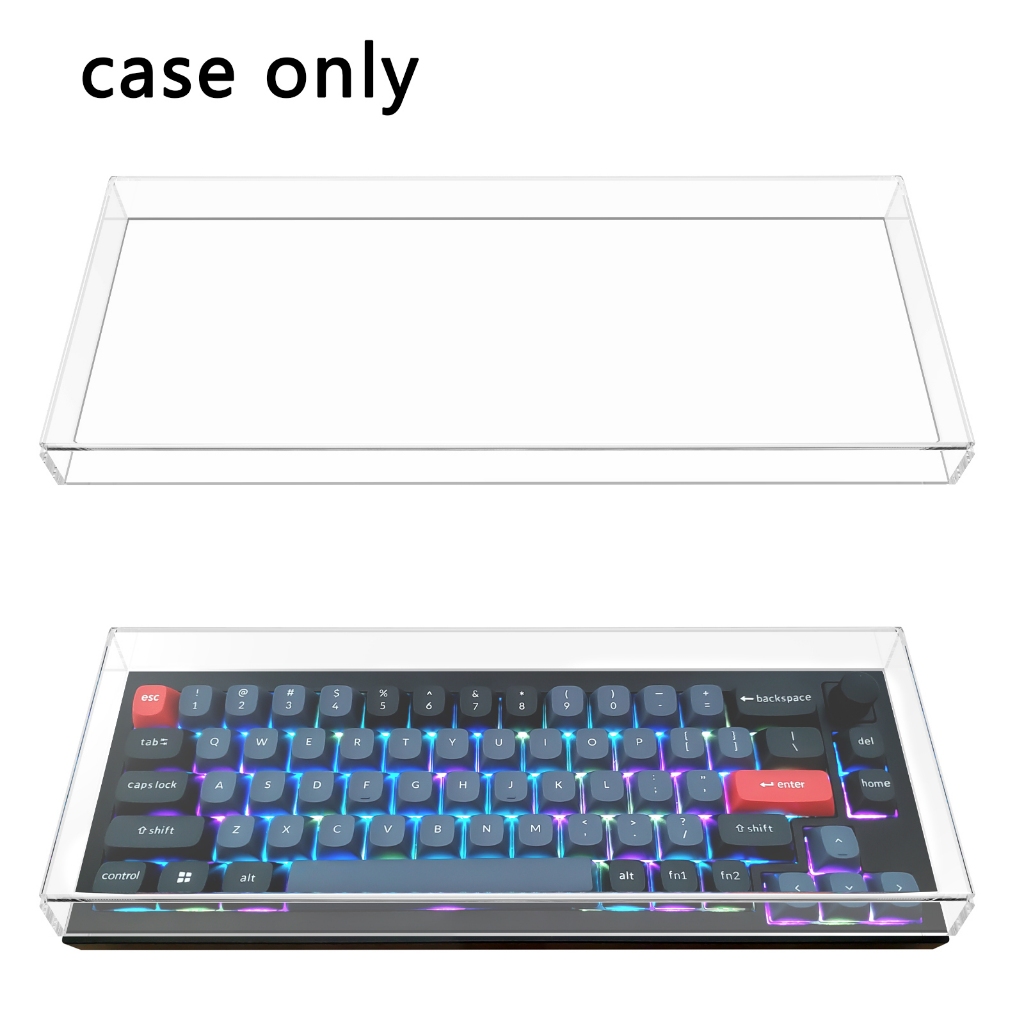Geekria 65% Keyboard Knob Dust Cover, Clear Acrylic Keypads Cover for ...