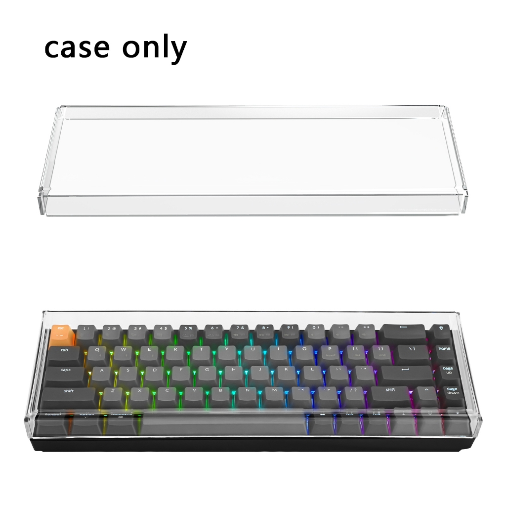 Geekria 68-Keys Keyboard Dust Cover Clear Acrylic Keyboard Cover for 65 ...