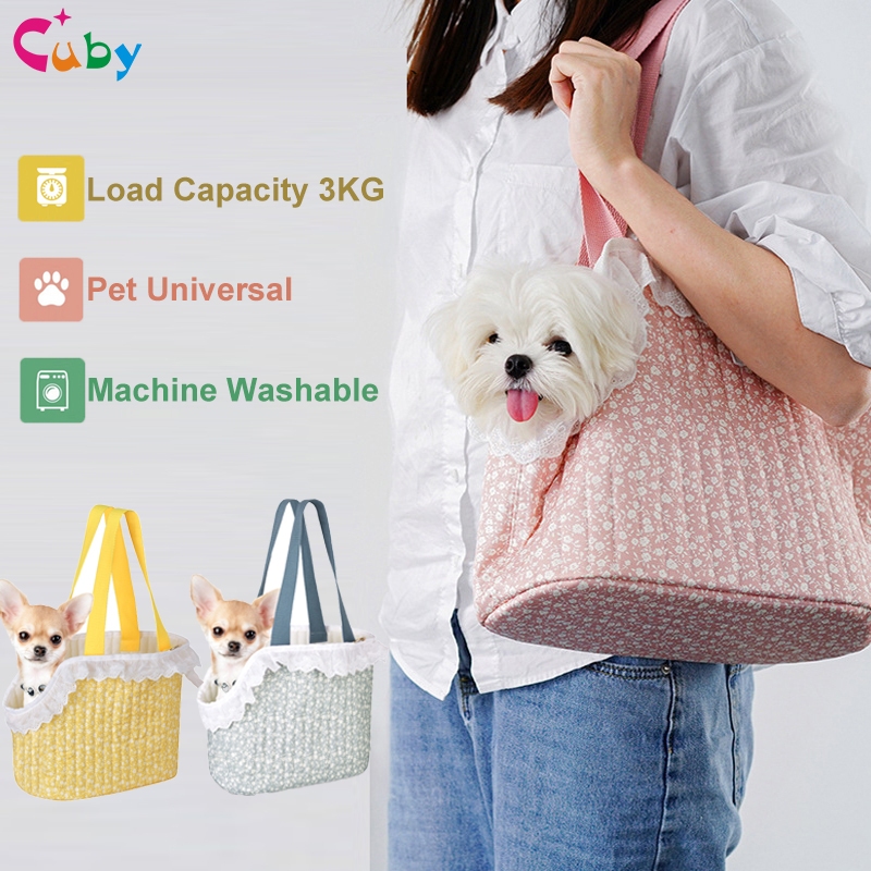 CUBY Pet Carrier Purse for Small Dogs Medium Cats with Thick Padded and ...