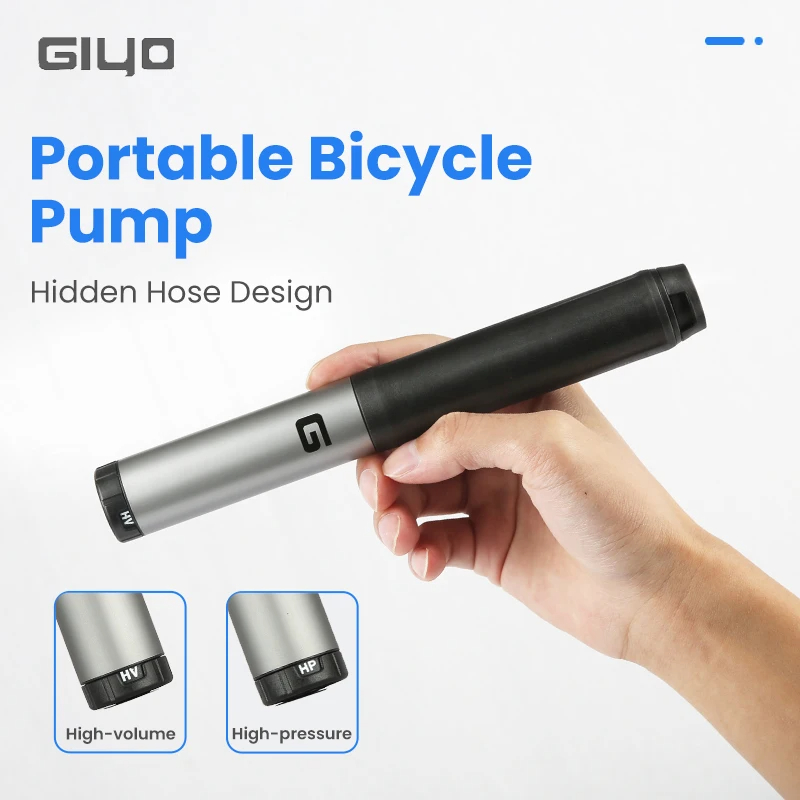 GIYO GP-89 Porteble Bicycle Air Pump 120psi Schrader Presta Valve MTB ...