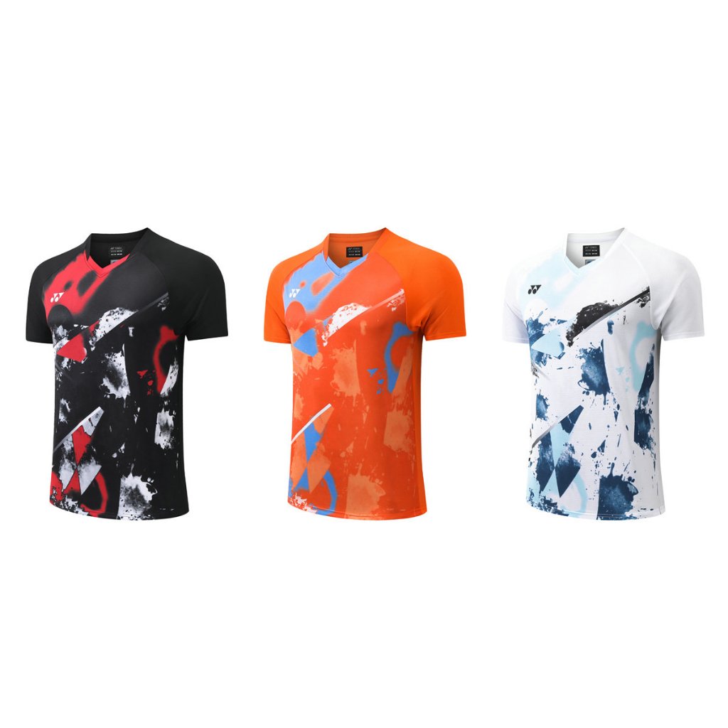2024 New Yonex Badminton T-shirt Men's and Women's Short Sleeve Table Tennis Competition Sports ...