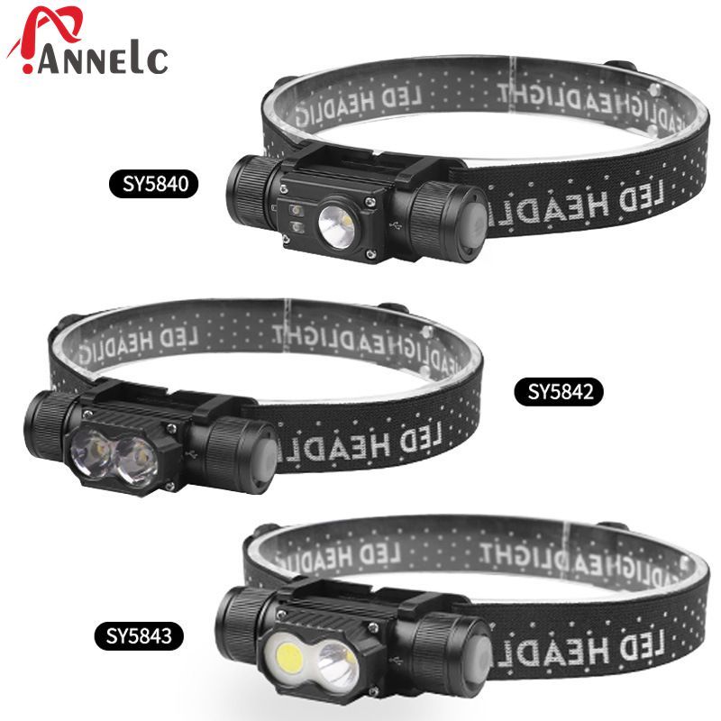 Motion Sensor Headlamp With XTE+COB LED USB-C Rechargeeable Headlight ...