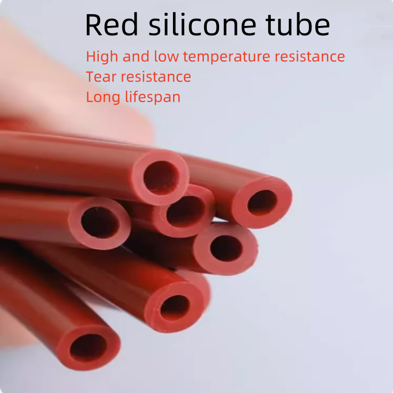 Red silicone hose, high temperature resistant, durable, and elastic ...