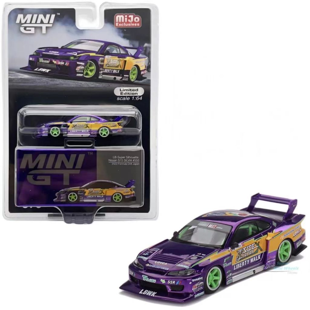 Minigt US Version #576 Nissan S15 SILVIA L B Super Silhouette Plating ...