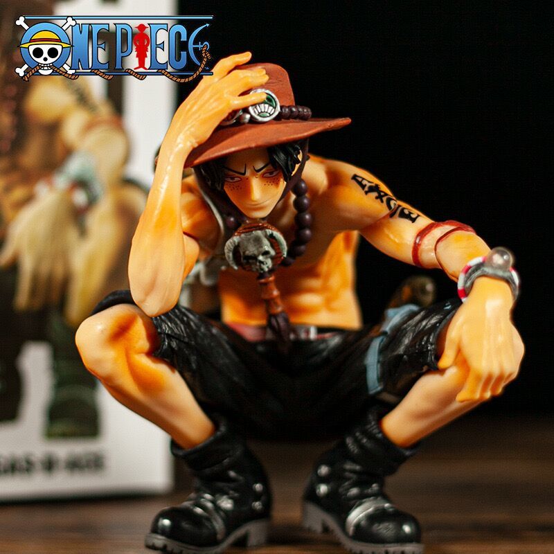13cm One Piece Portgas D Ace Battle Fire Action Figures Toys Japan ...