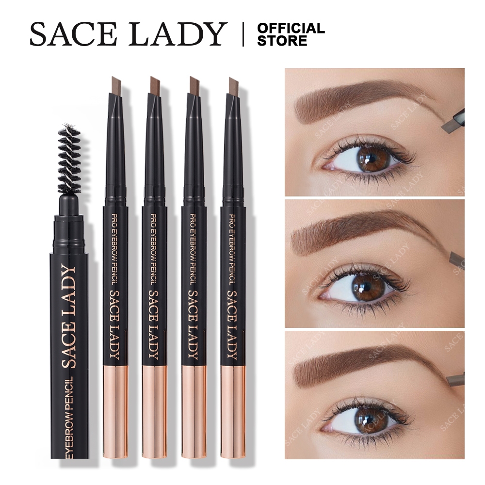 SACE LADY Eyebrow Pencil Ultra-fine Triangle Brow Pencil 2 in 1 ...