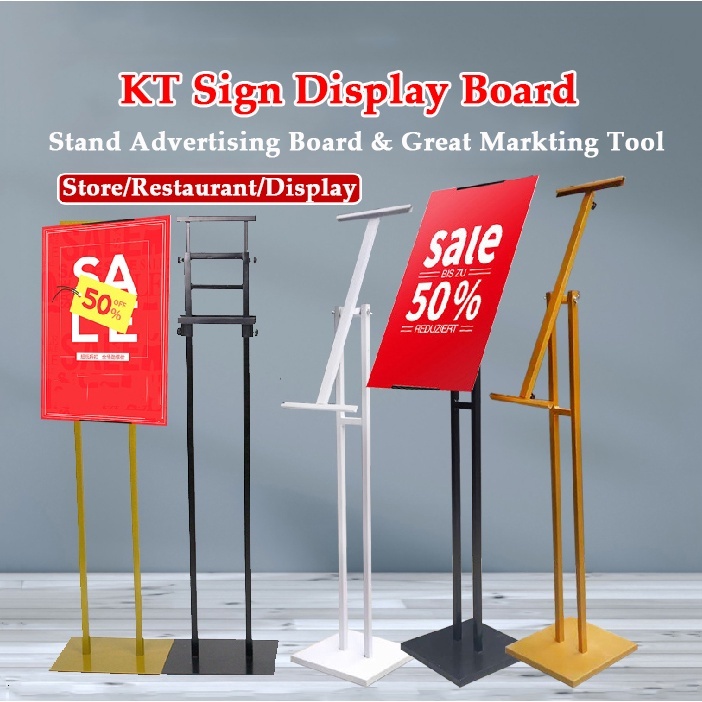 Double sided Board Banner KT Pedestal Stand Poster Sintra Display Stand ...