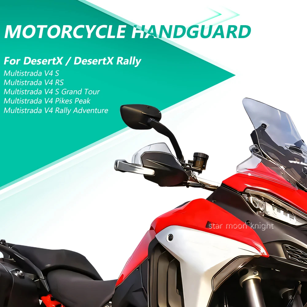 Windshield Hand Guards Sliders Handguard Extensions For Ducati DesertX ...